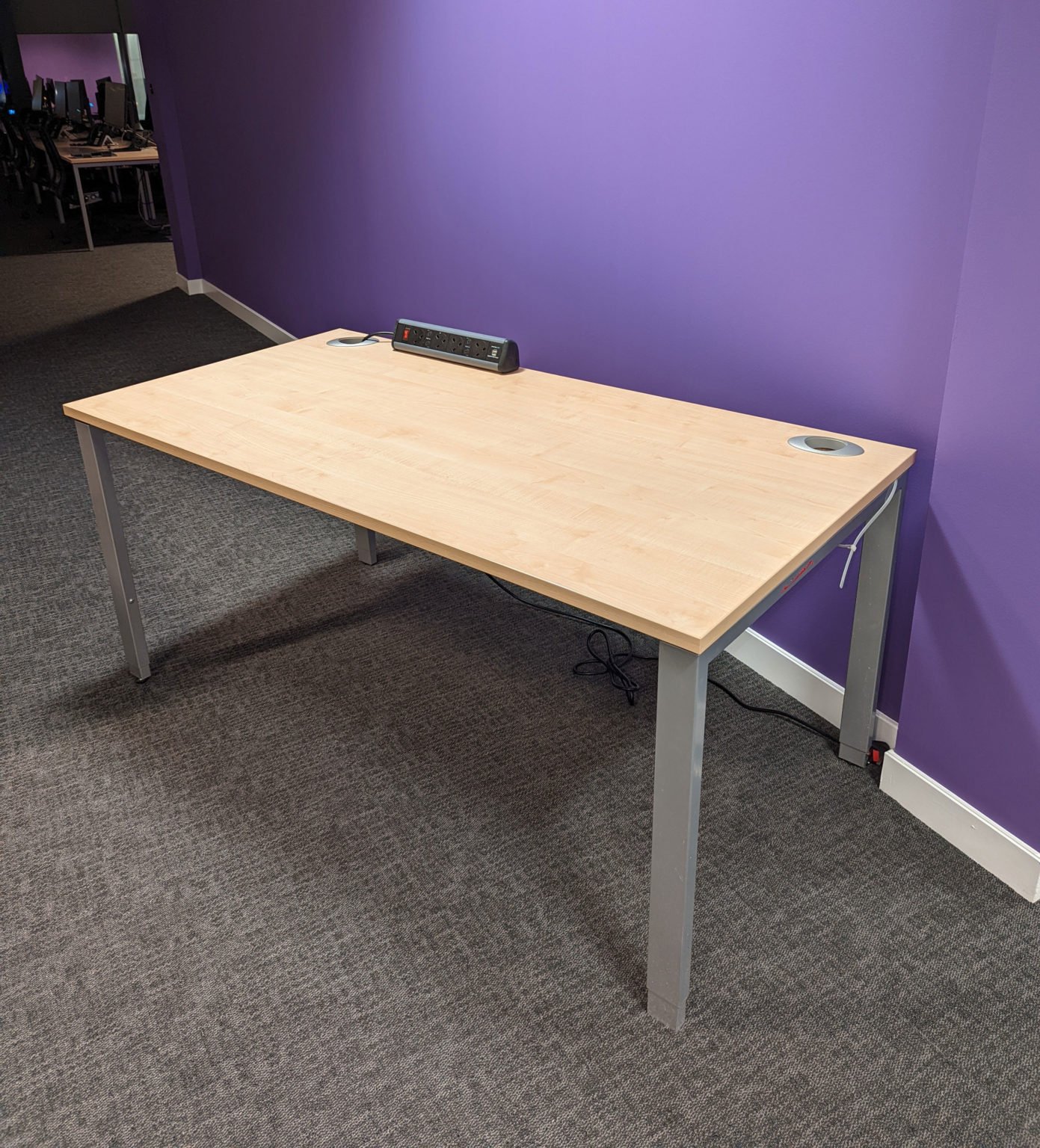 Rectangular Bench Style Office Desks - Twice Nice Office Furniture